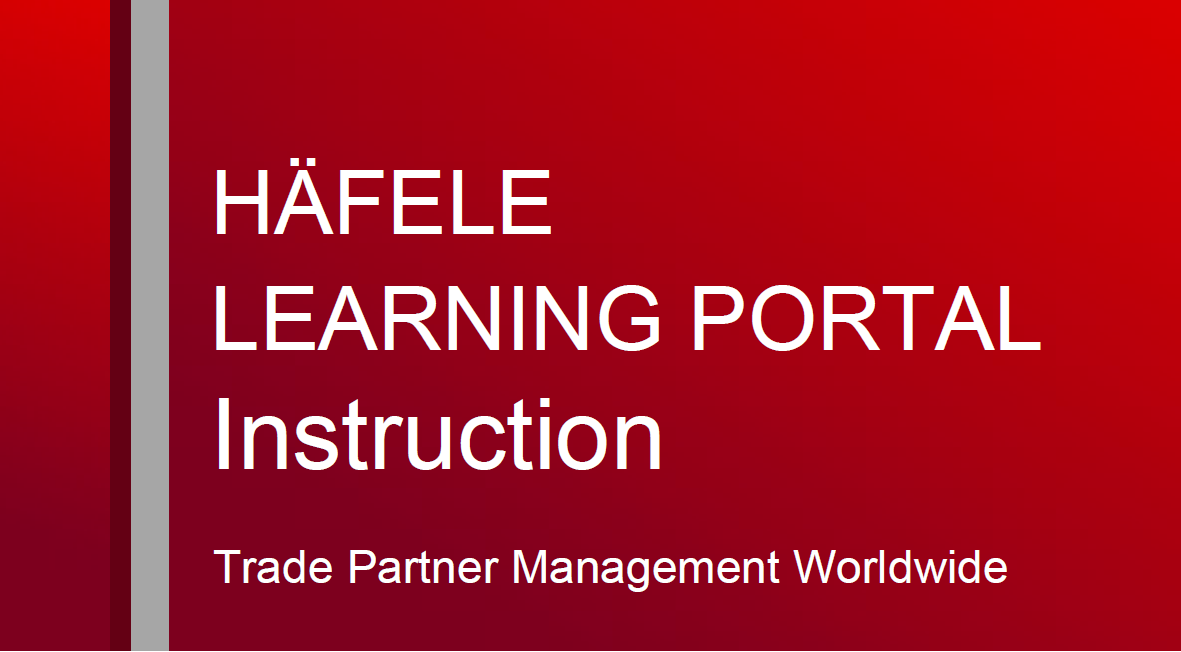 Shop | Hafele Partner Portal